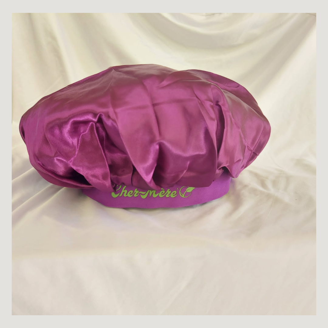 Satin Cap Purple (small) – Cher-Mere