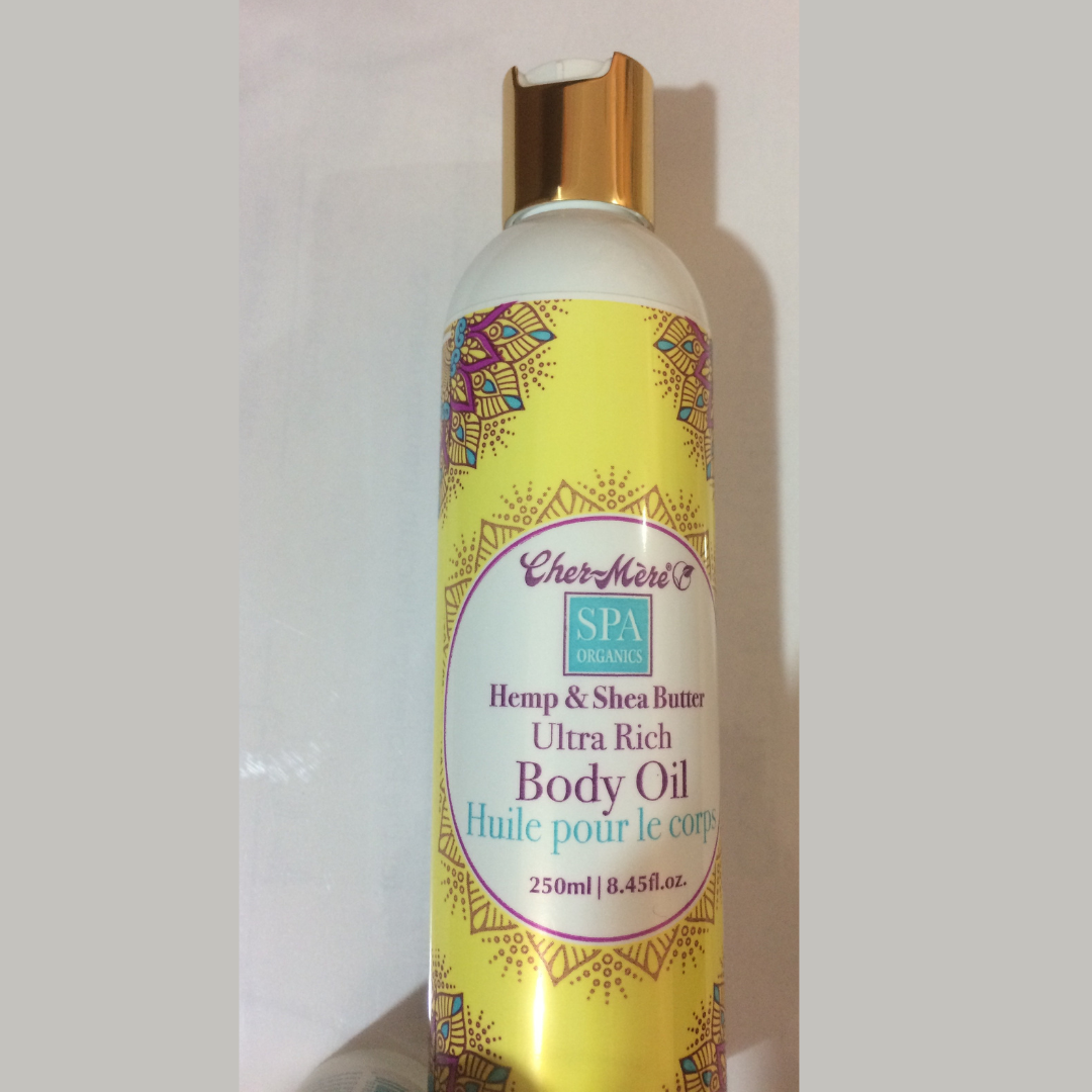 Hemp and Shea Butter Body Oil (250ml) – Cher-Mere